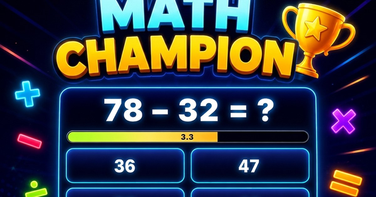 Math Champion — Free Online Game | Mokifun